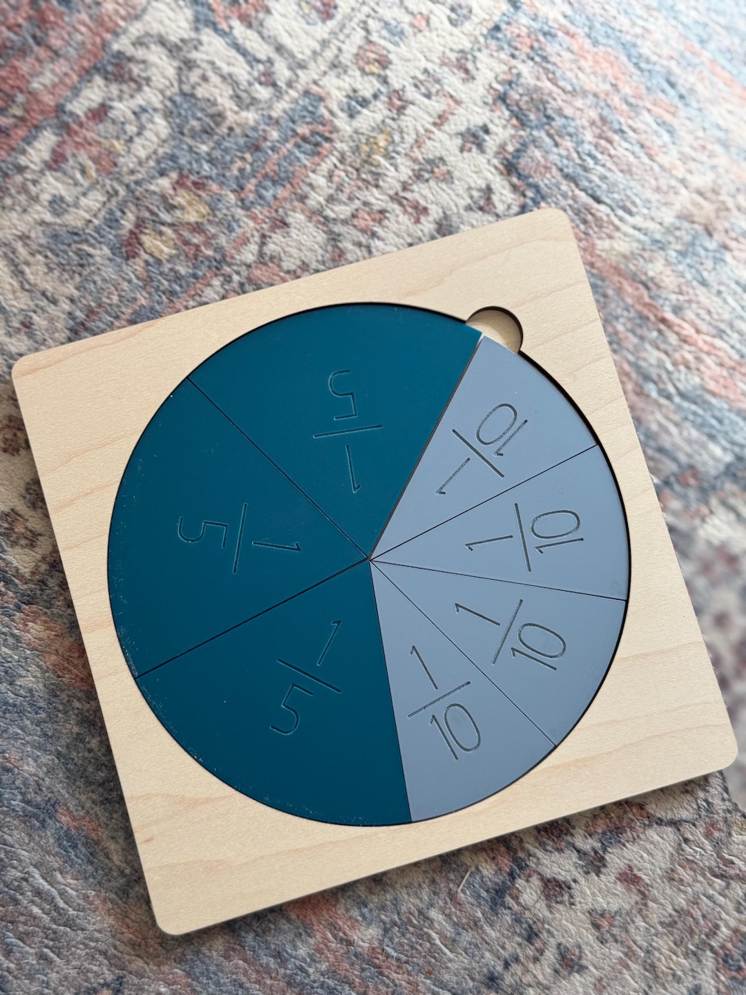 Fractions Learning Tool | Fraction Puzzle | Montessori Homeschool ...