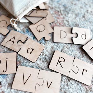Upper & Lowercase Letter Matching | Alphabet Learning Puzzles ...