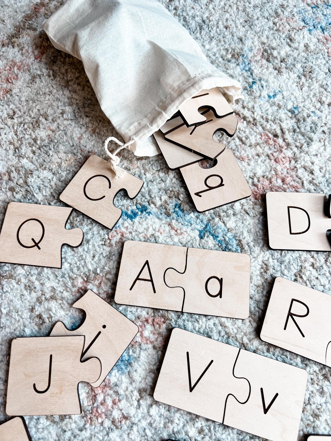 Upper & Lowercase Letter Matching | Alphabet Learning Puzzles ...