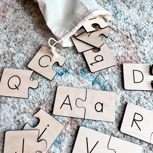Upper & Lowercase Letter Matching | Alphabet Learning Puzzles ...