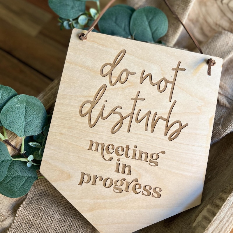 Meeting in Progress Door Signs - Etsy