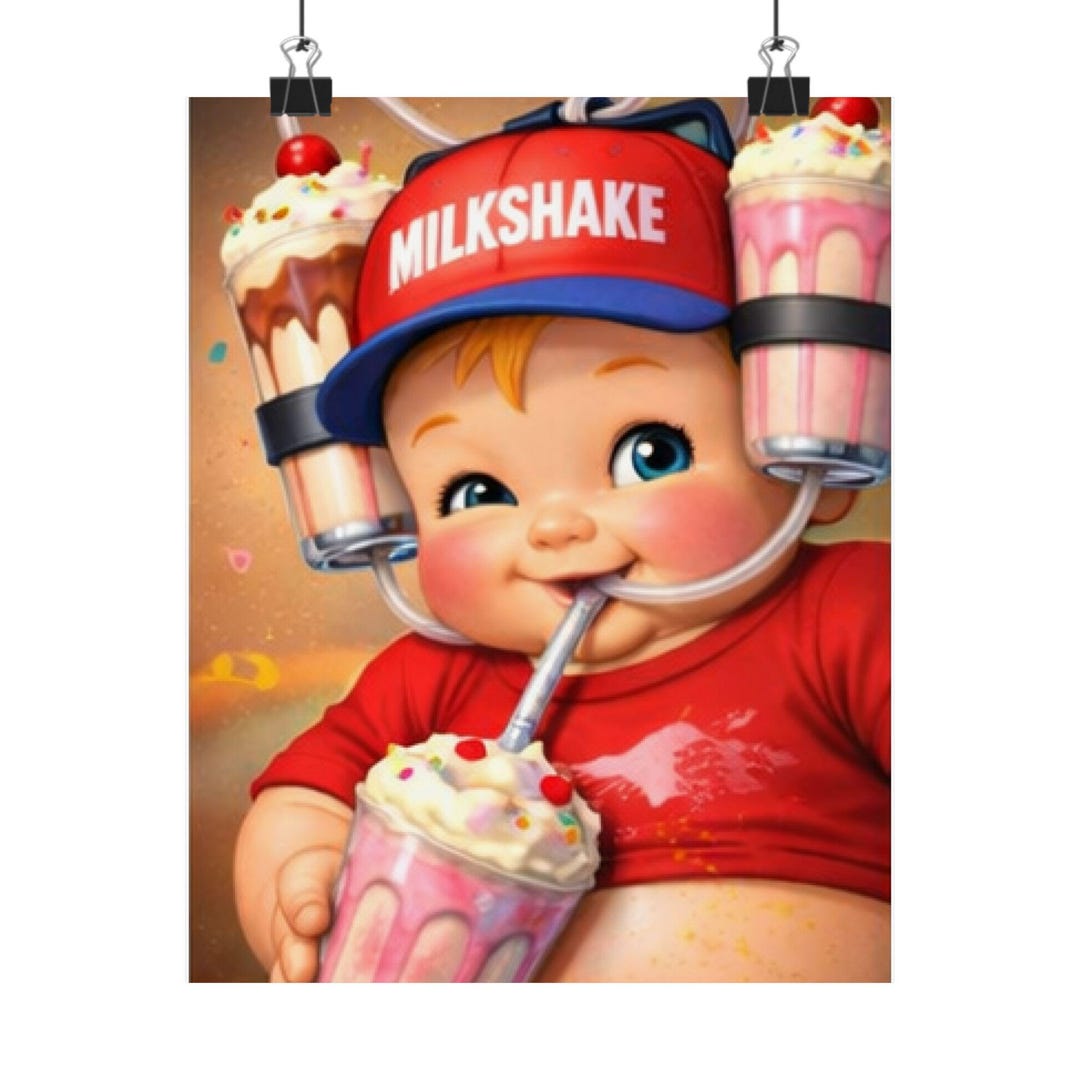 Milkshake Max Poster | Matte Vertical Poster - Etsy