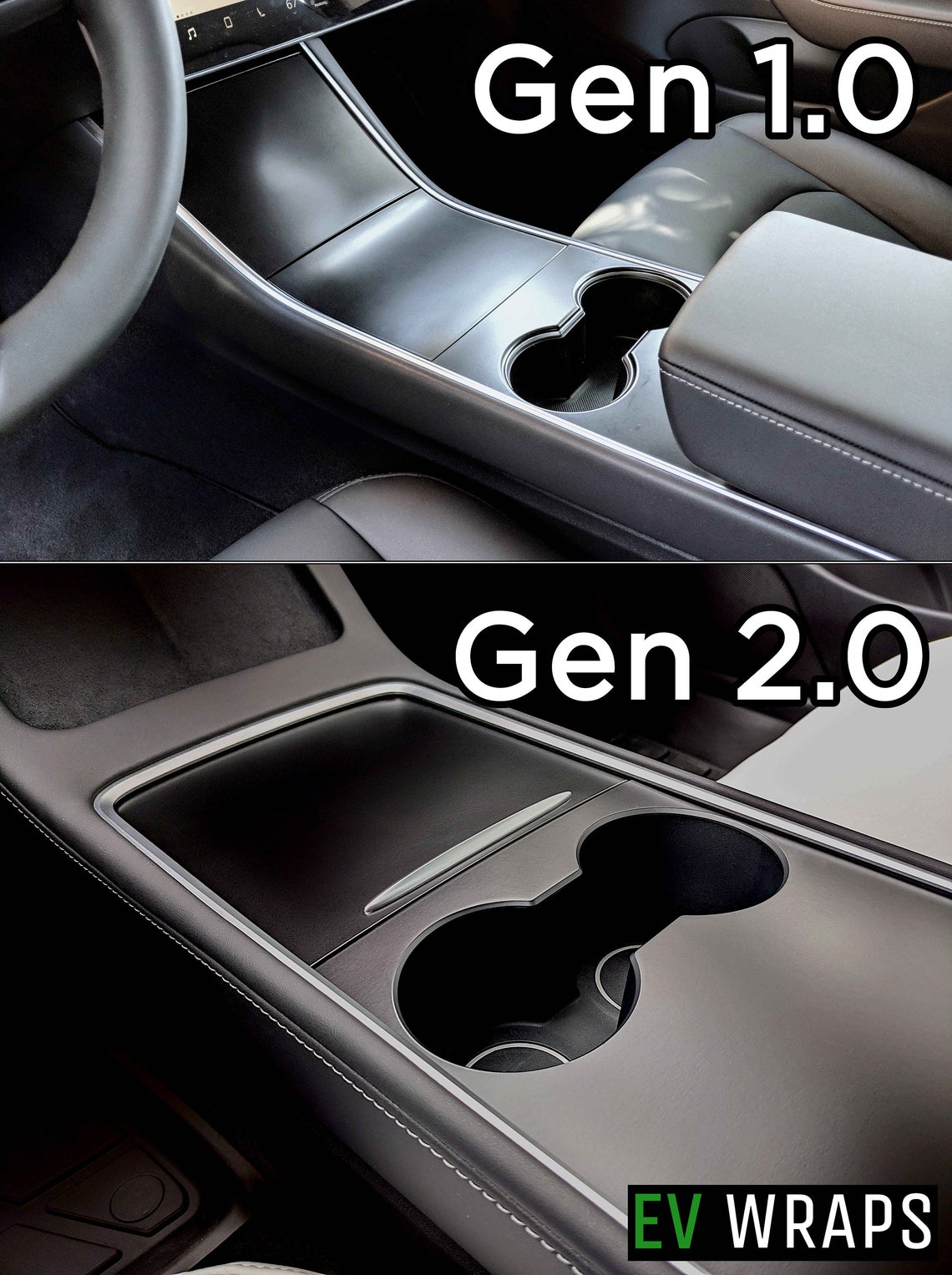 Model 3 / Model Y Center Console Wrap - Etsy