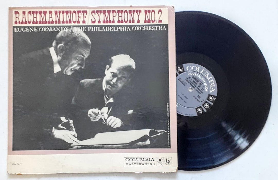 Rachmaninoff / Symphony No 2 in E Minor, Op. 27 - Eugene Ormandy Vinyl LP, Mono 1960 - Classical ...