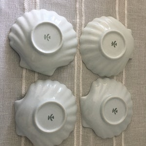 Shell Seafood Starter Plates, Set of Four, Tradition CNP, French ...