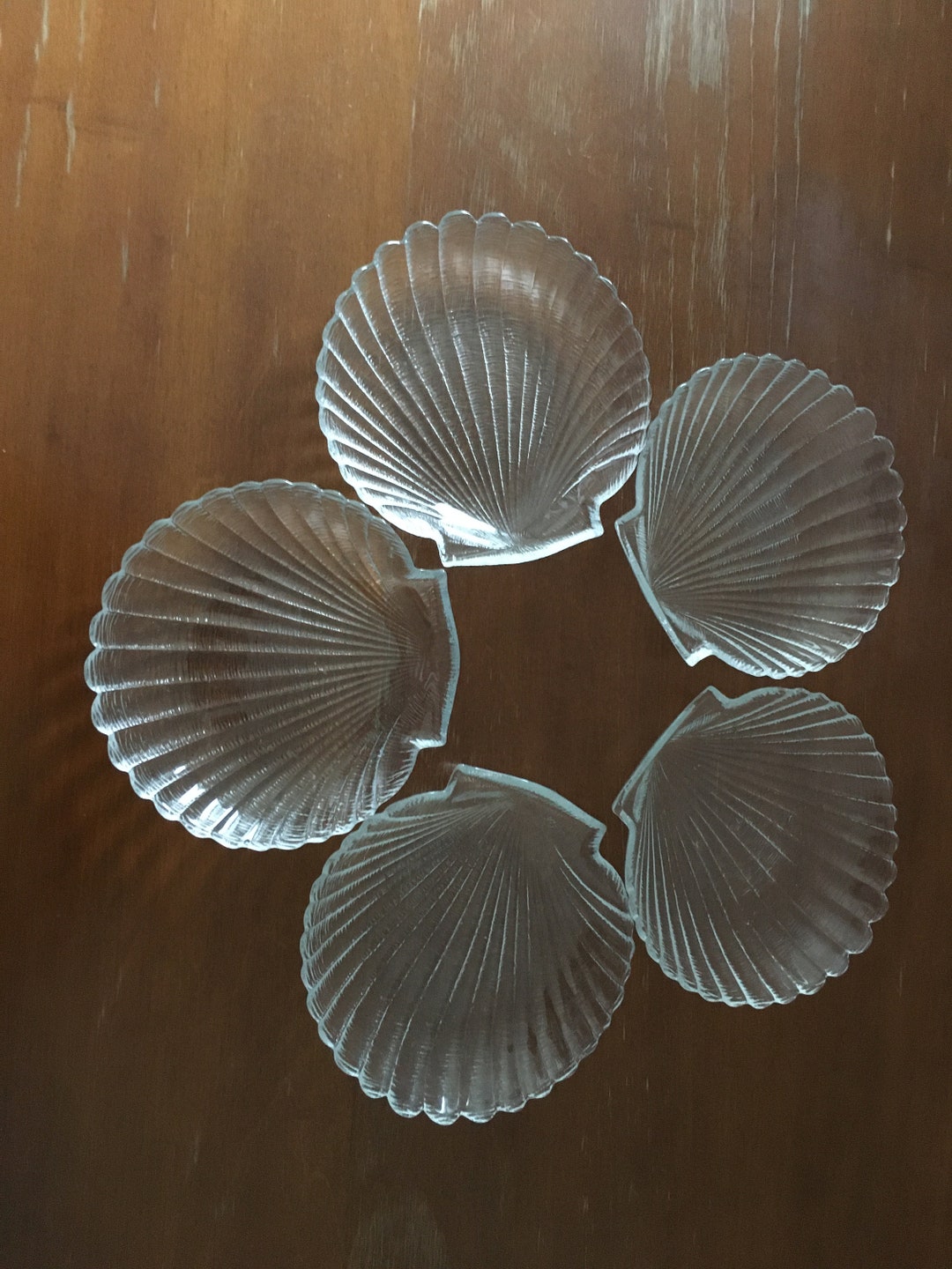Luminarc Clear Glass Shell Starter Plates, Set of Five, St. Jacques ...