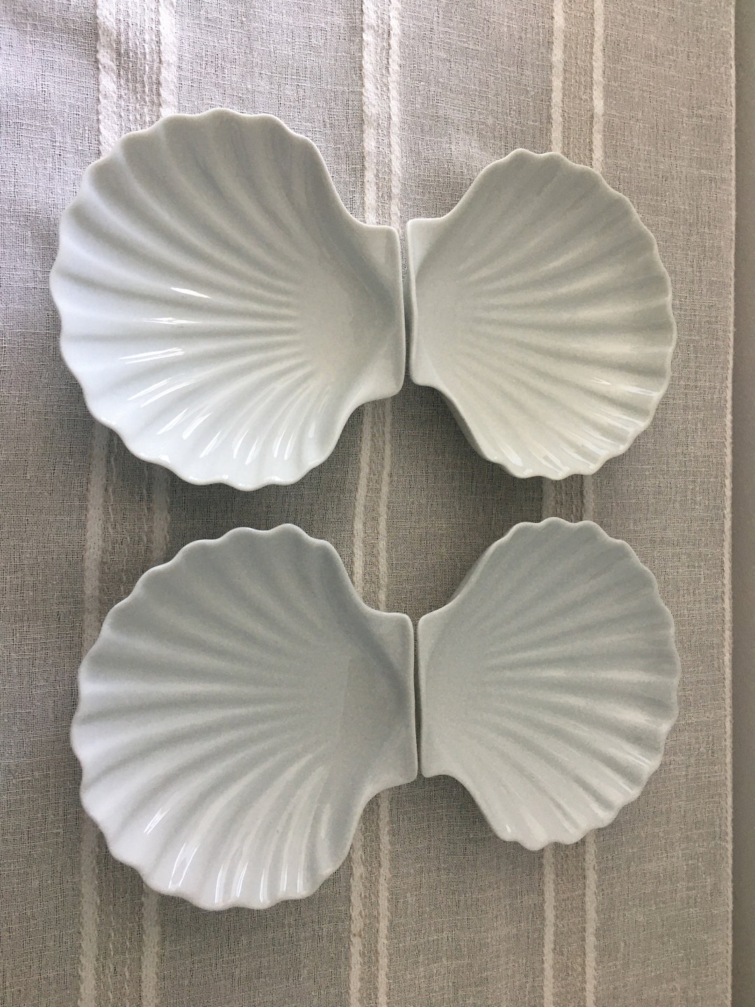 Shell Seafood Starter Plates, Set of Four, Tradition CNP, French ...