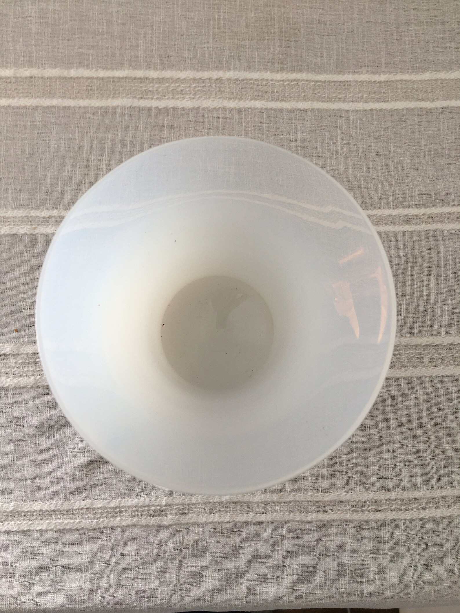 Opaline Vase, White Milk Glass, Lovely Vintage Item, Iridescent Foot ...