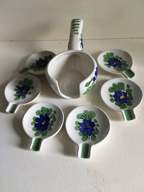 Beautiful Set of Six Amuse Bouche Serving Plates Set in - Etsy UK