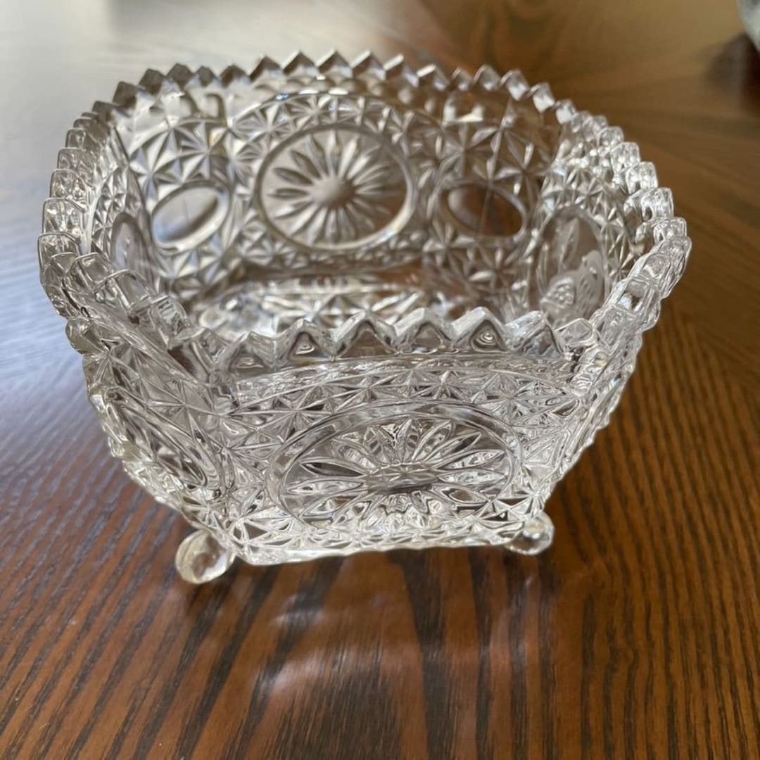 Vintage Hofbauer Byrdes Collection Clear Bird Crystal Bavarian Candy ...