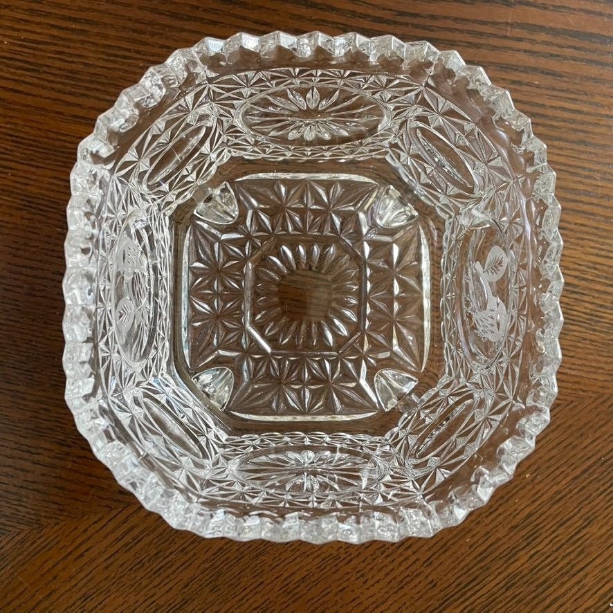 Vintage Hofbauer Byrdes Collection Clear Bird Crystal Bavarian Candy ...