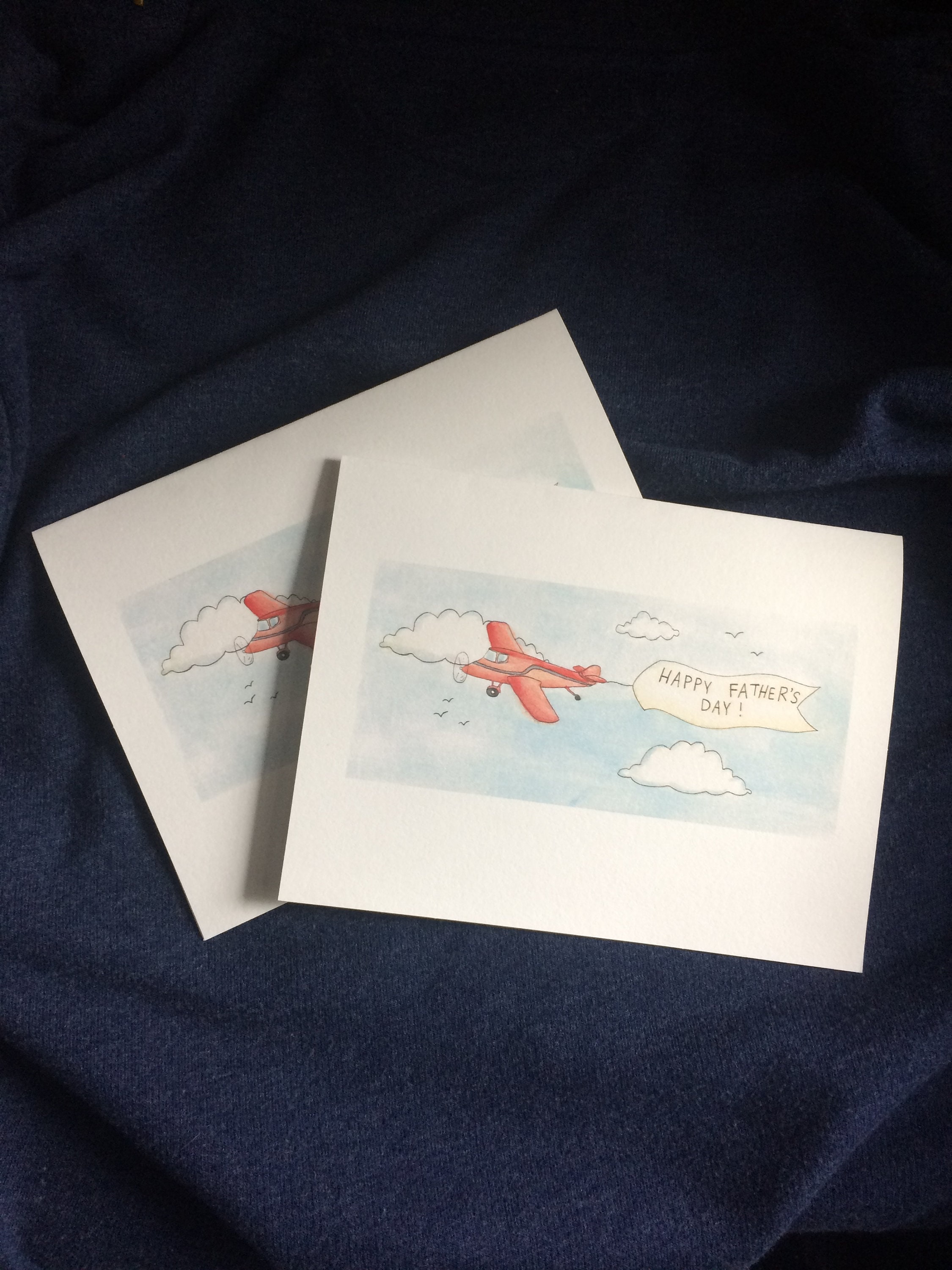 Airplane Father's Day Card - Etsy