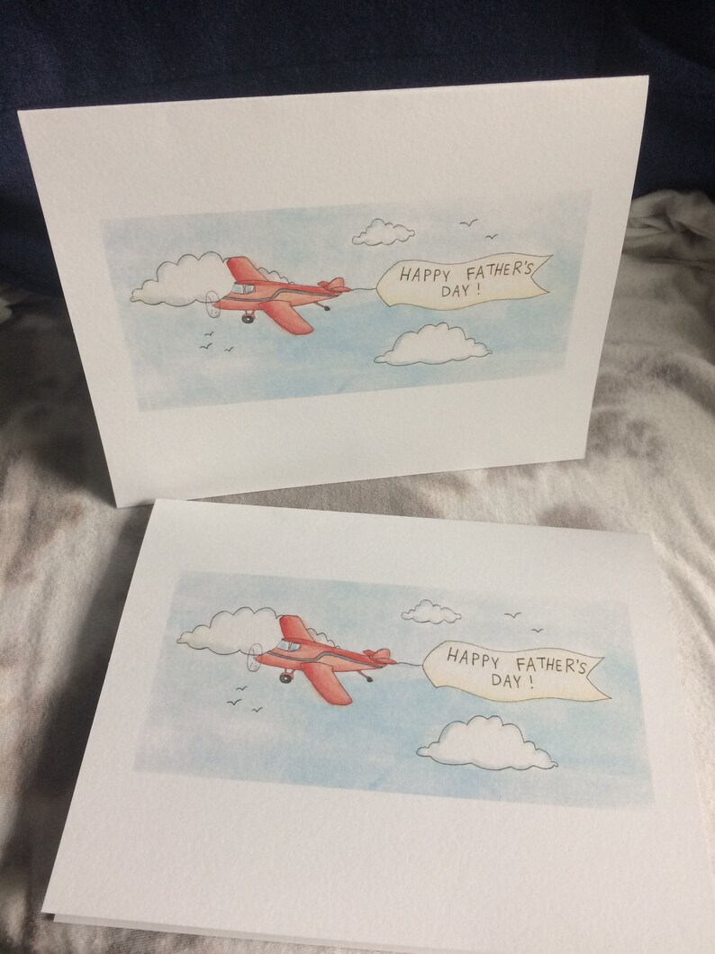Airplane Father's Day Card - Etsy