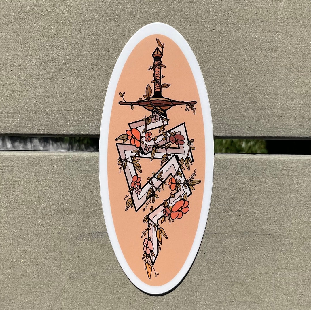 Bent Sword Sticker - Etsy