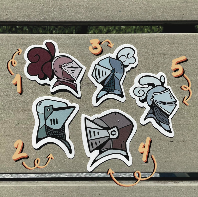 Knight Stickers - Etsy