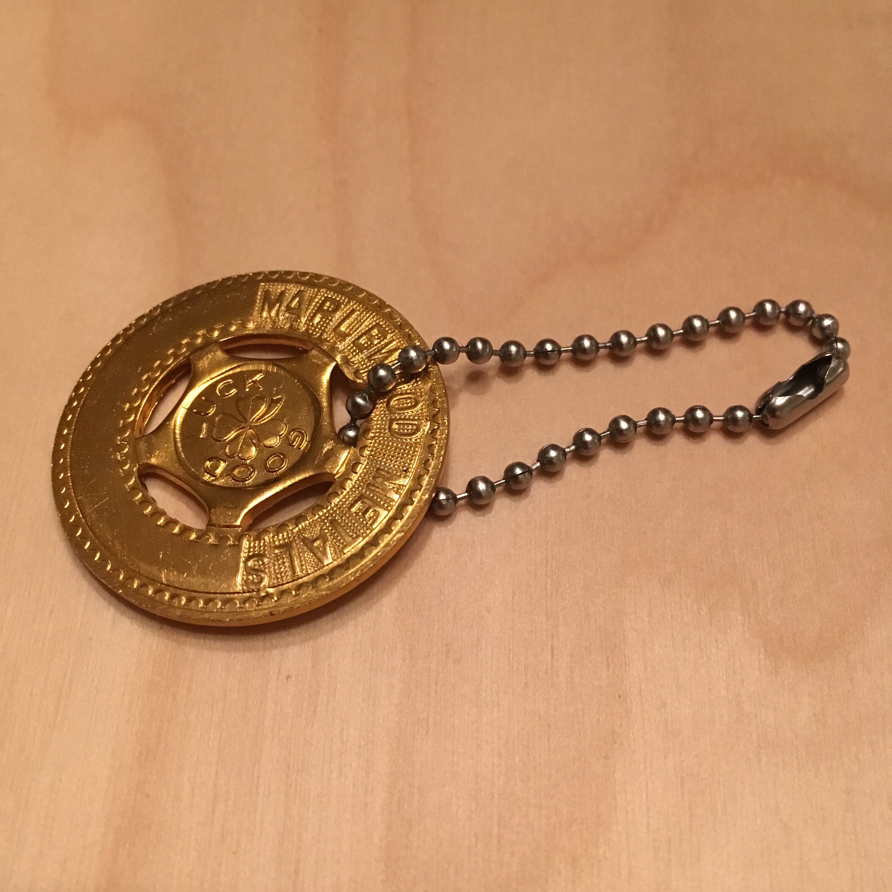 Custom Gold Metal Typer Identification Medal - Etsy