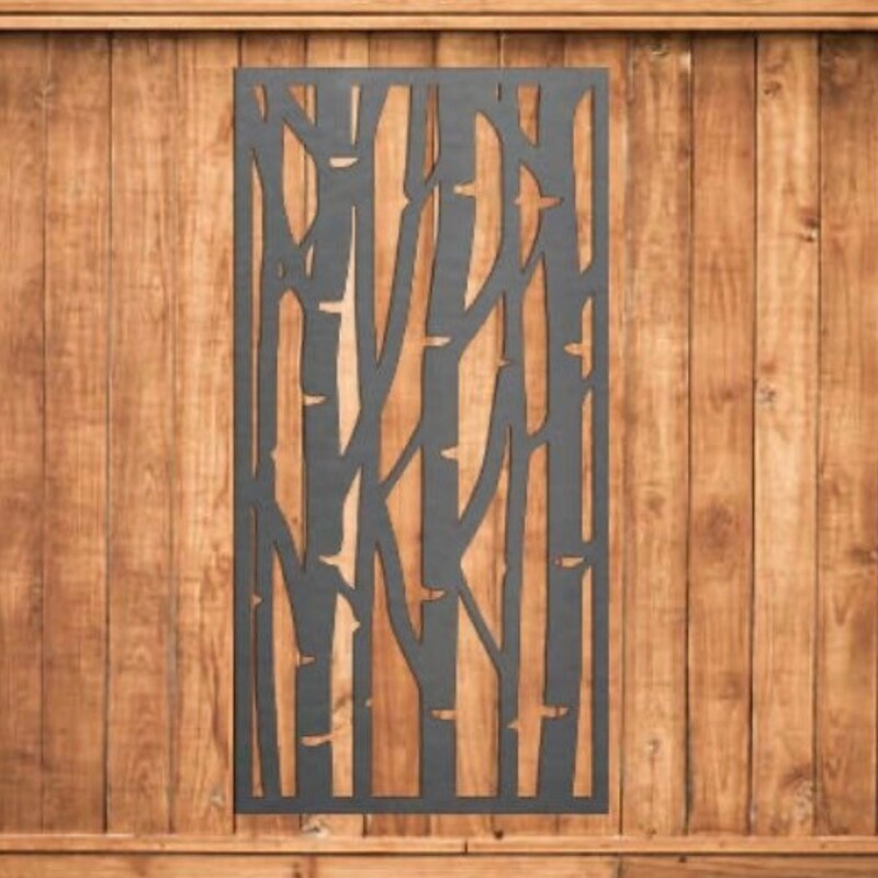 Birch Privacy Screen - Etsy