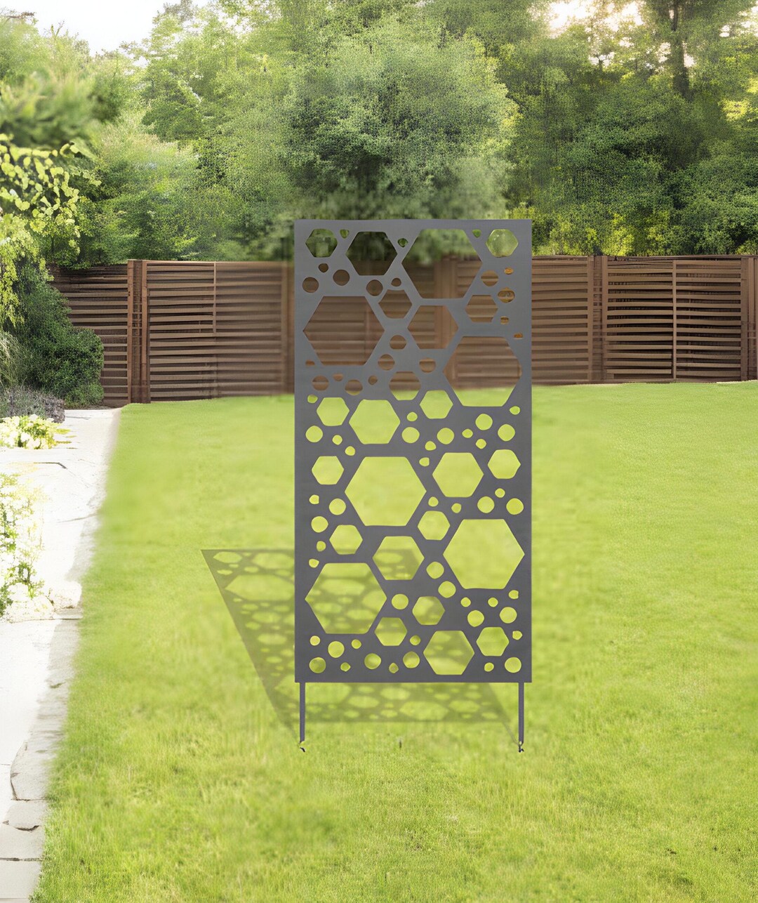Vesta Metal Trellis/privacy Screen - Etsy