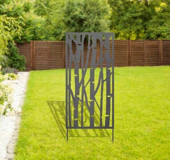 Birch Tree Metal Trellis/privacy Screen - Etsy