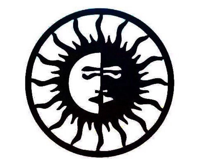 Sun/moon Combo Metal Wall Art - Etsy