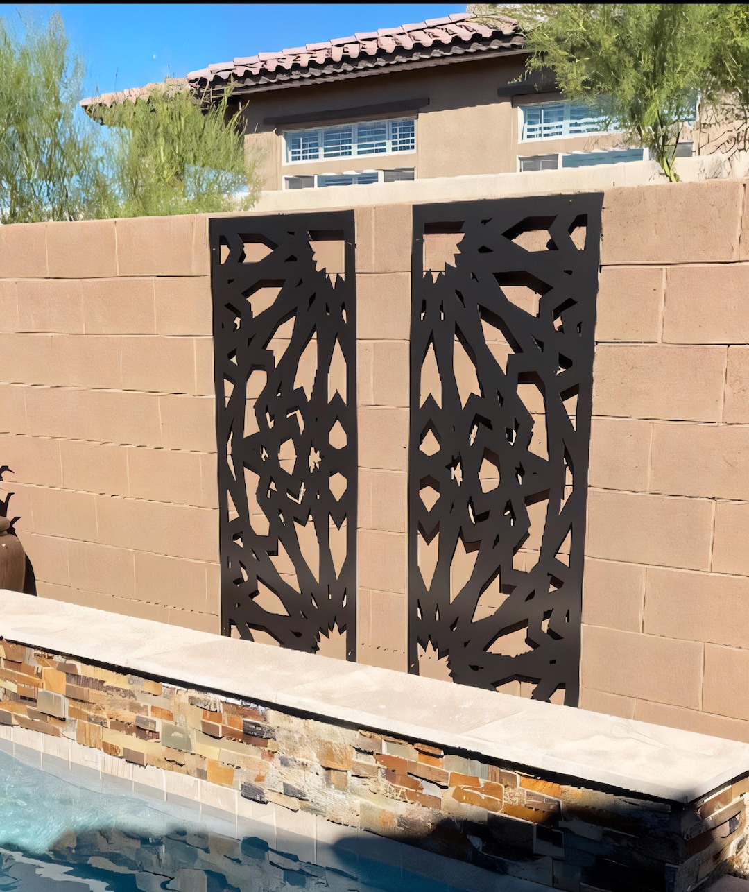 Arlington Metal Trellis/privacy Screen - Etsy