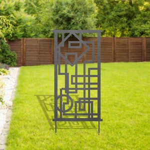 Blue Metal Wall/garden Trellis - Etsy