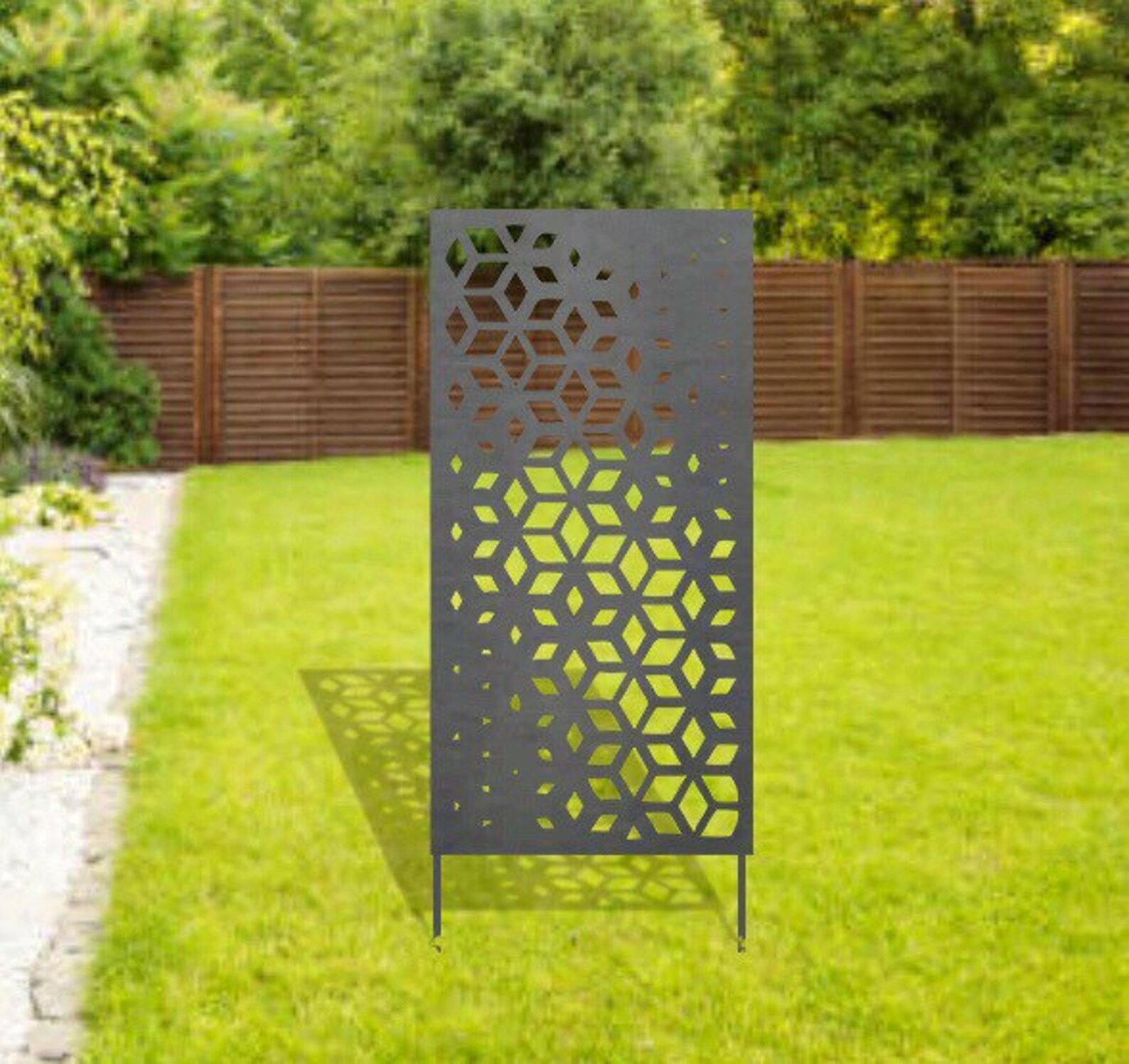 Monaco Metal Trellis/privacy Screen - Etsy