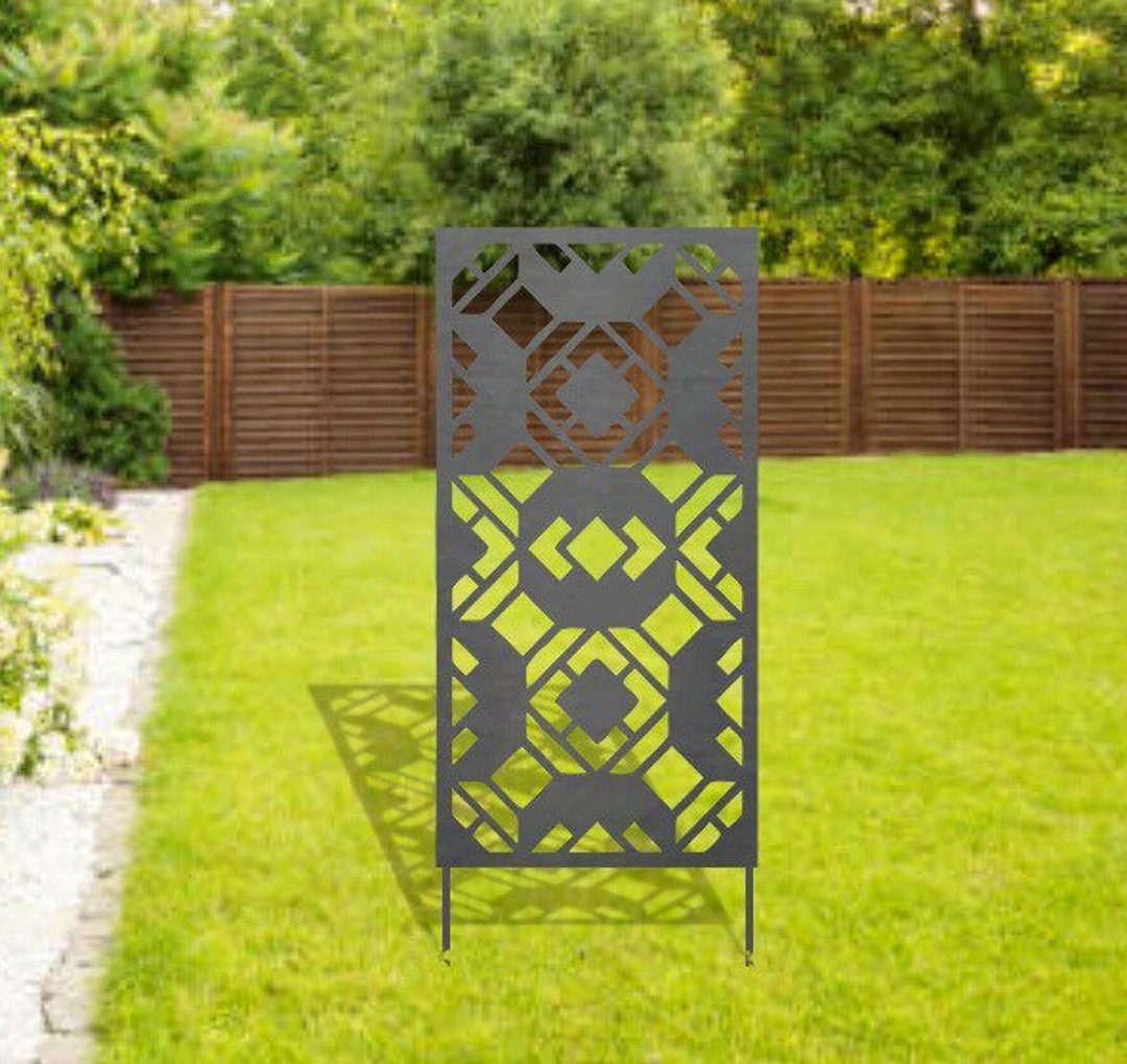 Asiana Metal Trellis/privacy Screen - Etsy