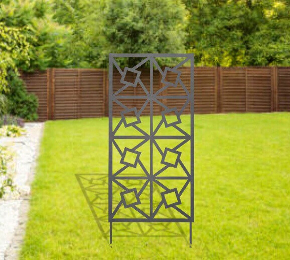 Shapes Metal Trellis/privacy Screen - Etsy