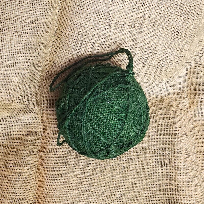 Burlap Ornament - Etsy