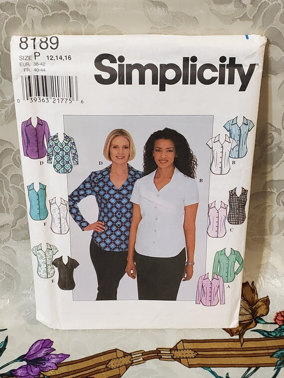 Simplicity 8189 UNCUT Factory Fold Size P 12-14-16 | Etsy