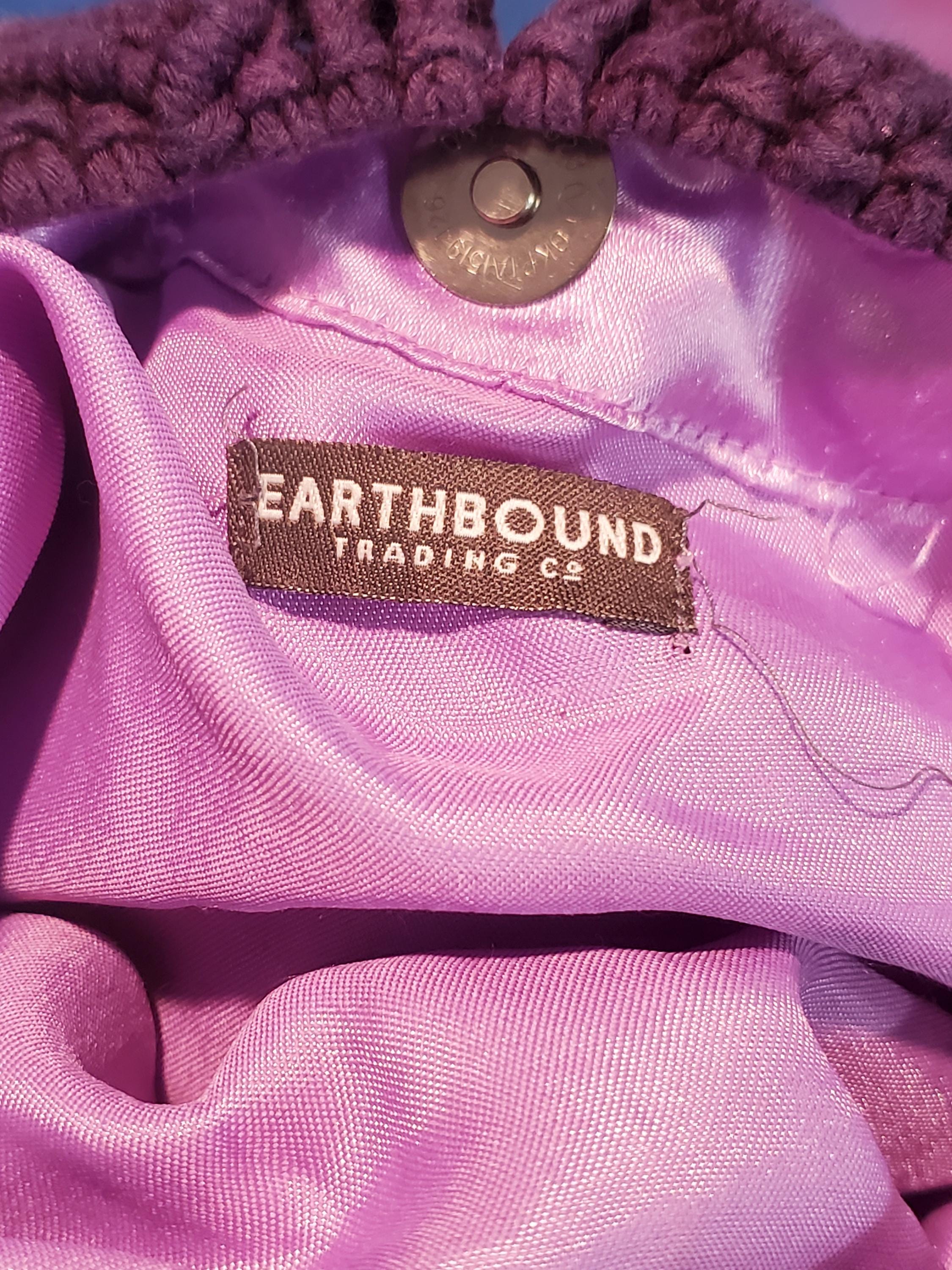 Purple Macrame Earthbound Purse With Fringe - Etsy