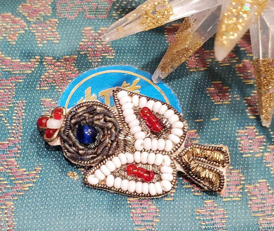 Seed Bead Brooch - Etsy