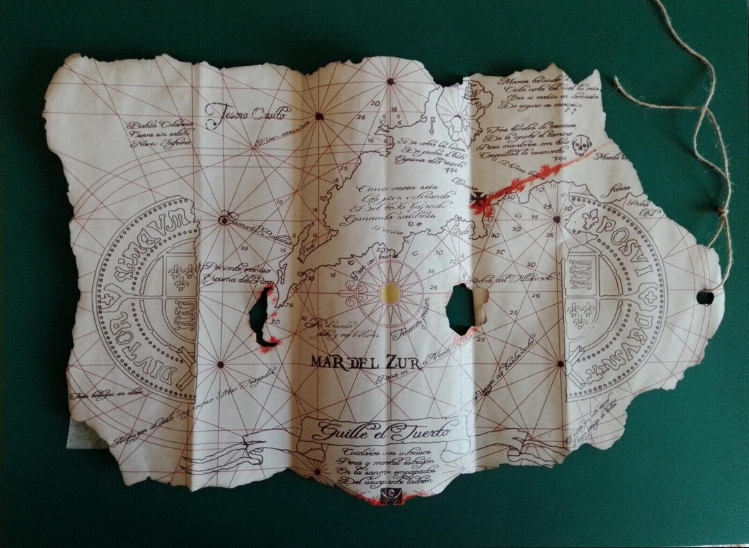 Goonies Map Skeleton Key Made of Resin and Then Hand Painted Prop ...