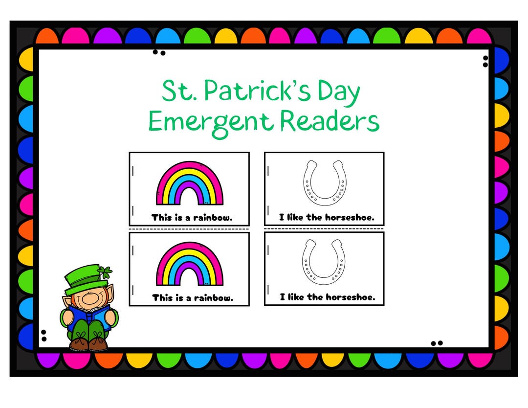 St. Patrick's Day Emergent Readers - Etsy
