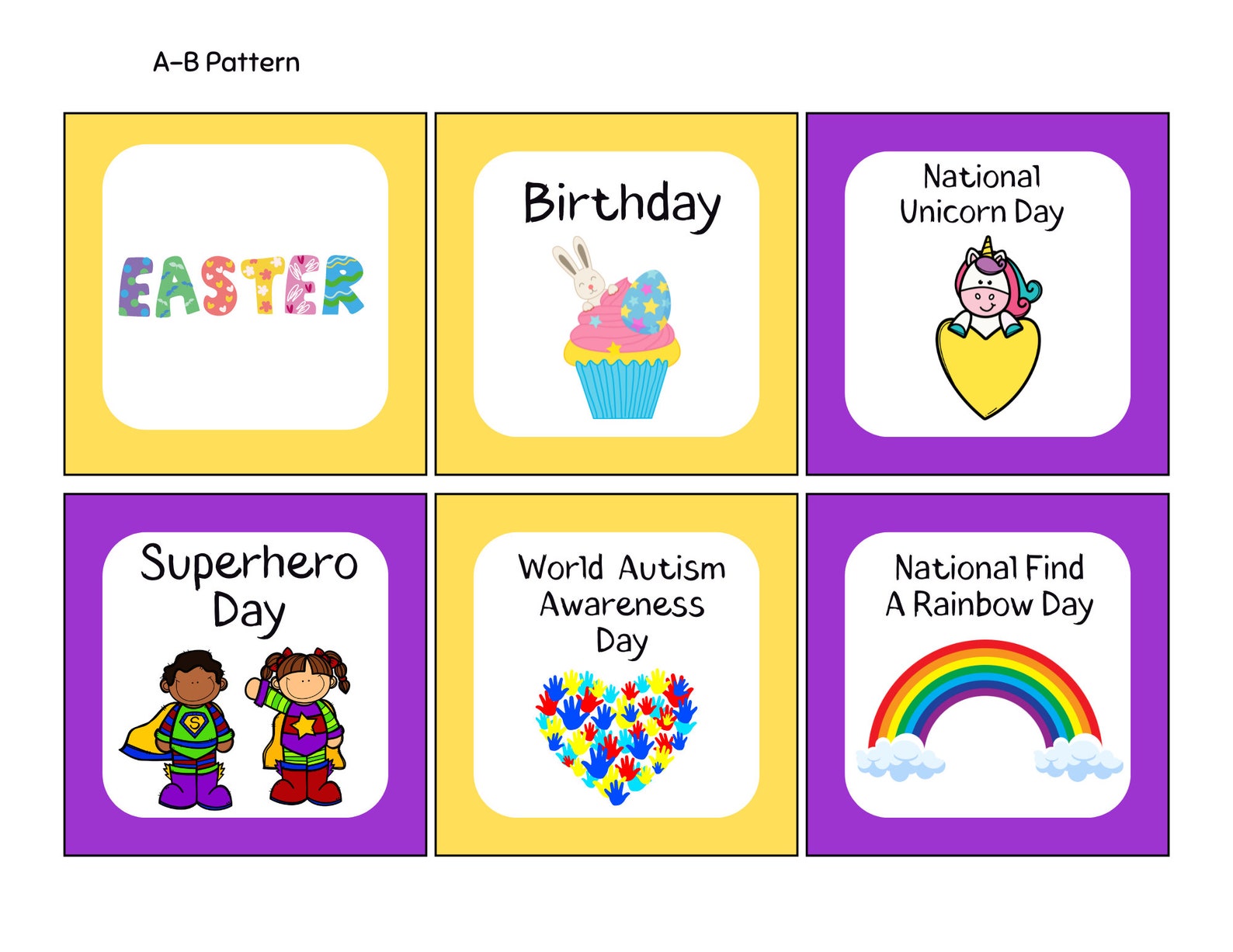 April Calendar Numbers & Organizers - Etsy