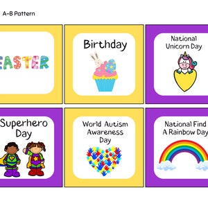 April Calendar Numbers & Organizers - Etsy