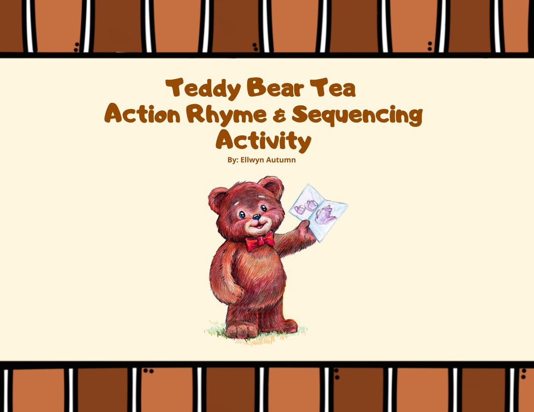 Teddy Bear Tea Action Rhyme & Reader's Theater - Etsy