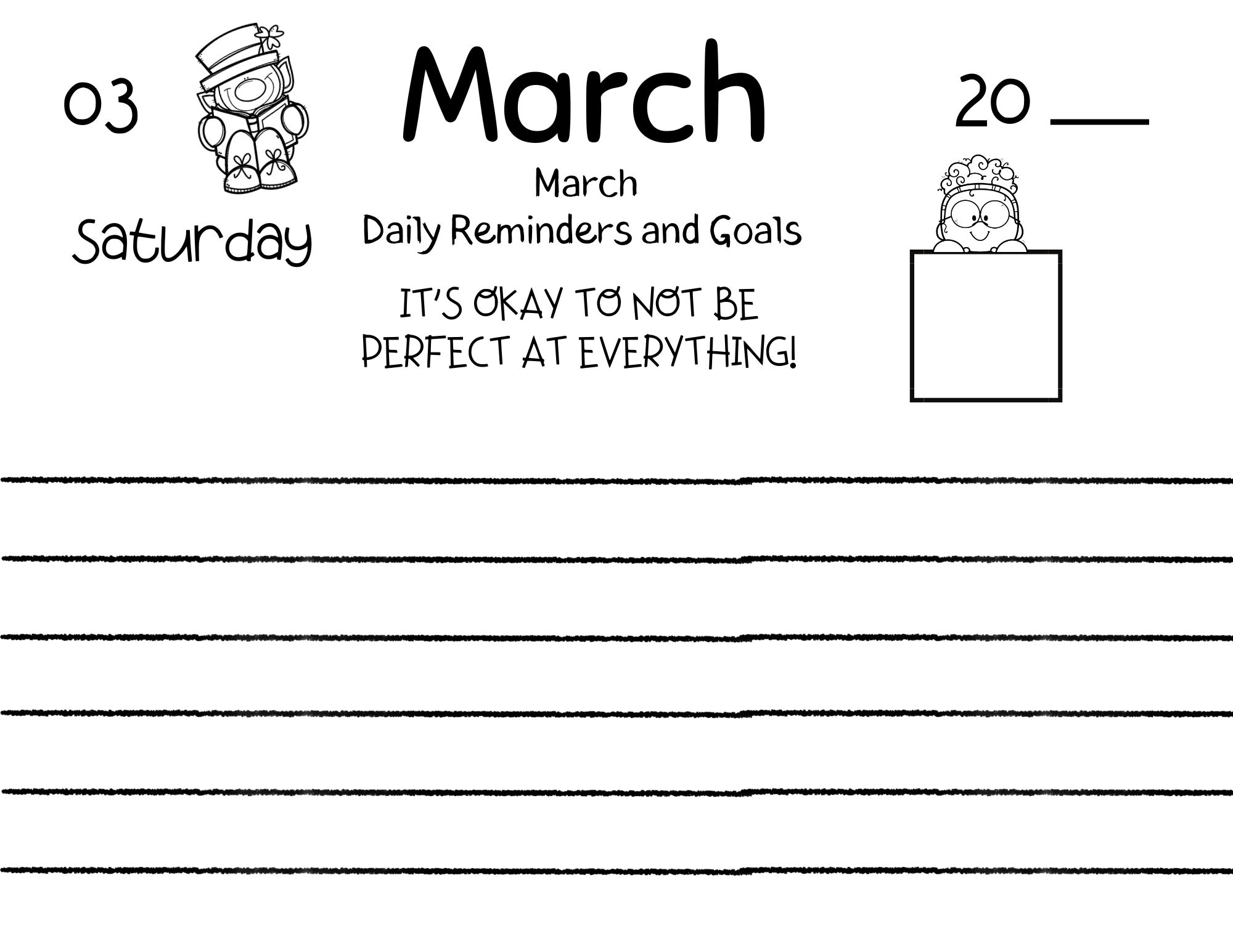 March Calendar Numbers & Organizers - Etsy