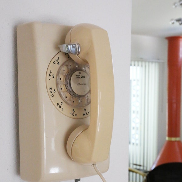 Rotary Wall Phone - Etsy
