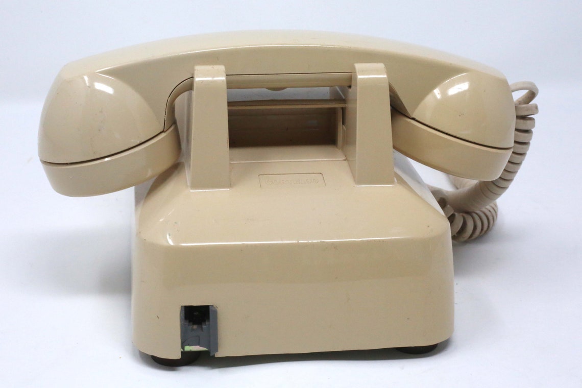 Vintage Beige Touch Tone Modular Desk Phone - Etsy