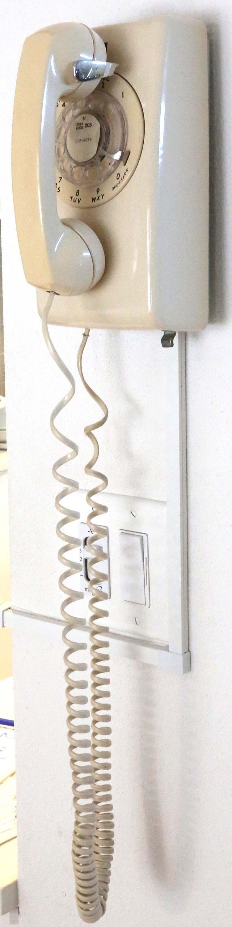 1980's Beige Rotary Wall Phone by Bell Systems - Etsy