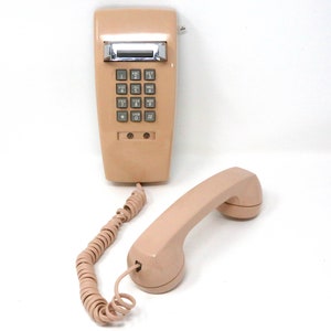 1980's Dusty Pink Western Electric Wall Telephone - Etsy