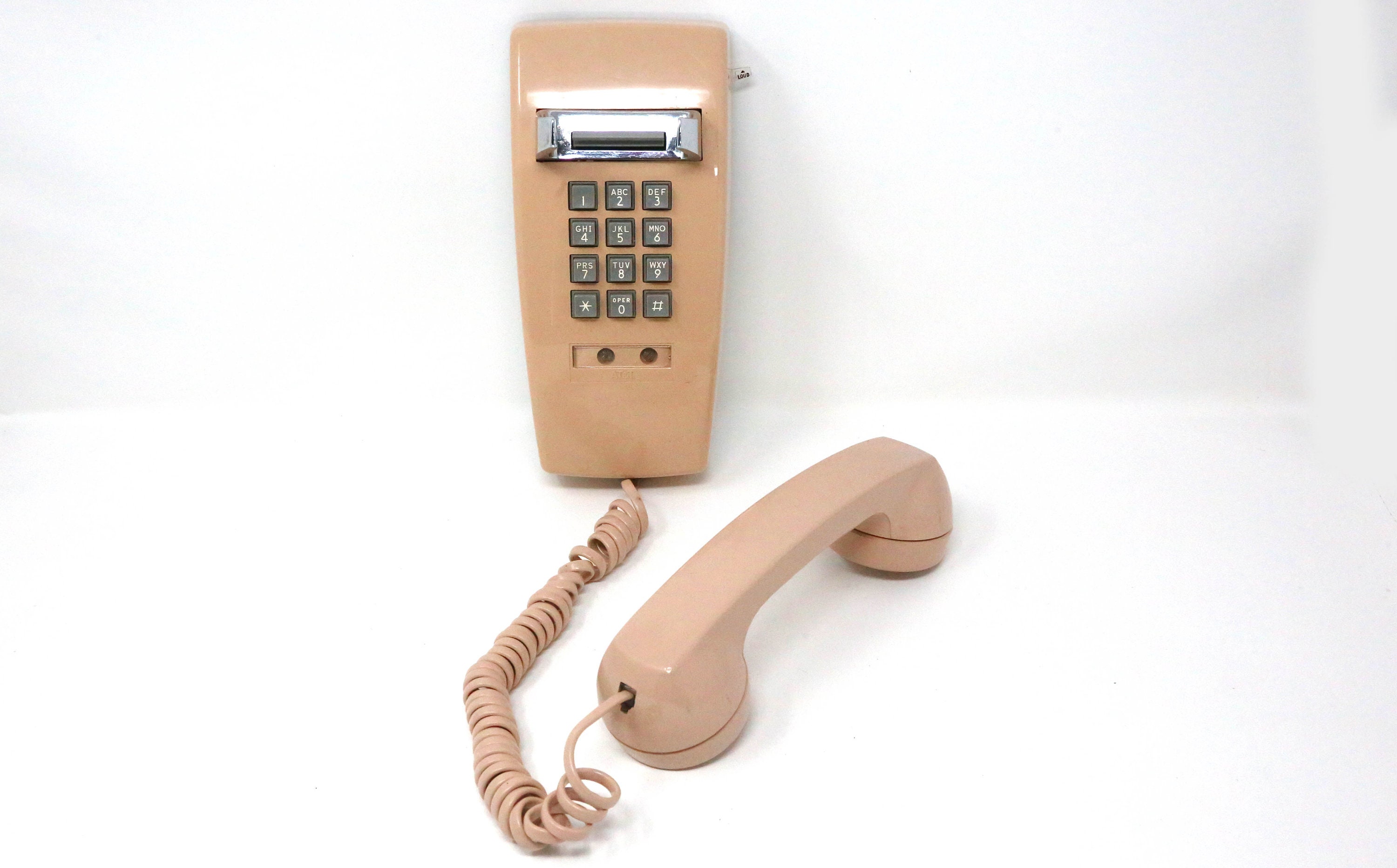 1980's Dusty Pink Western Electric Wall Telephone - Etsy