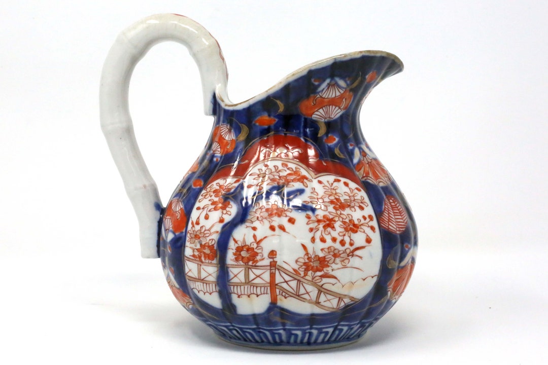 Antique Japanese Imari Water Pitcher - Etsy