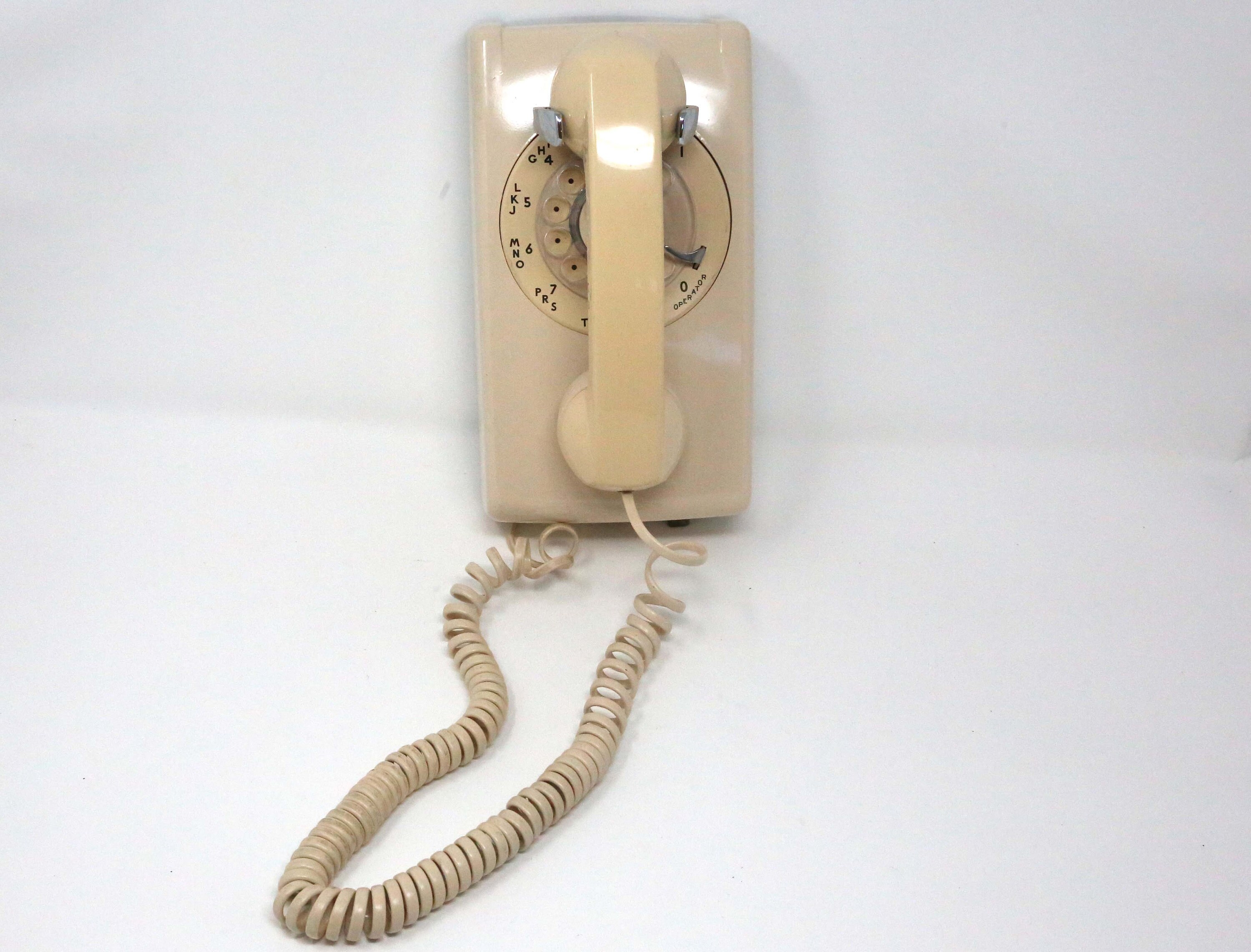 1980's Beige Rotary Wall Phone by Bell Systems - Etsy