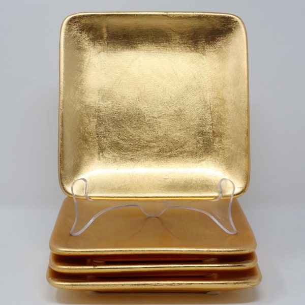 Gold Leaf Plates - Etsy