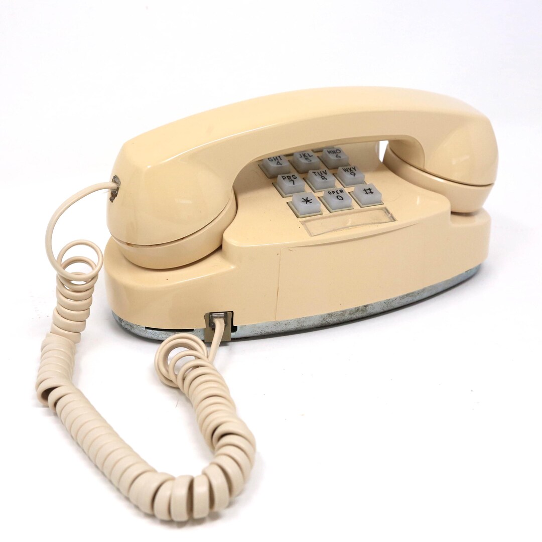 Vintage Beige Touch Tone Princess Telephone - Etsy