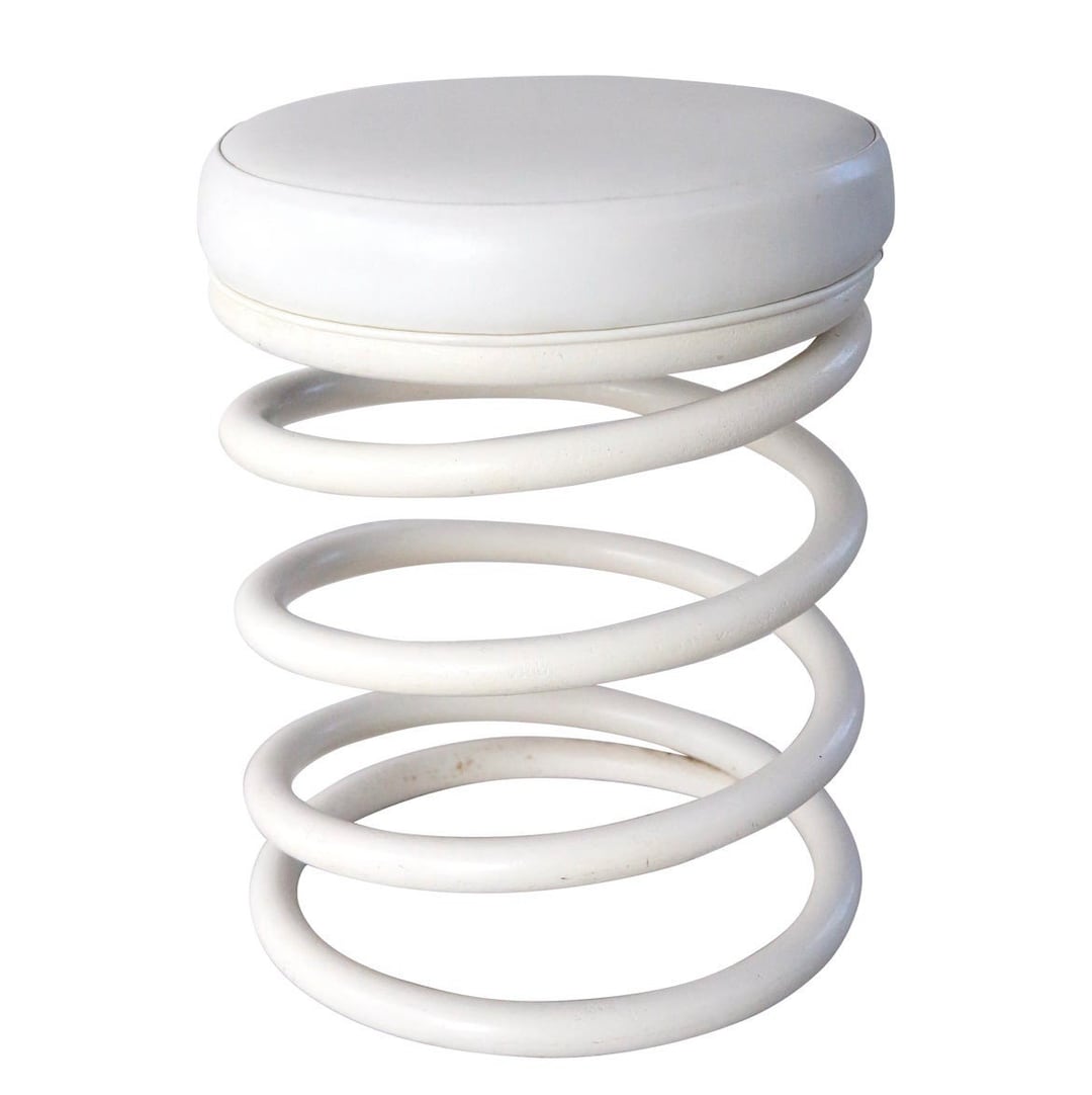 1980's Postmodern Steel Spring Stool by the Helix Company - Etsy