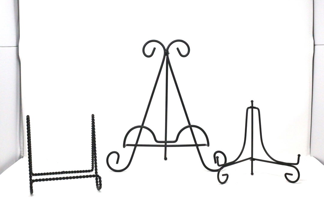 Black Wire Plate Stands - Set of 3 - Etsy